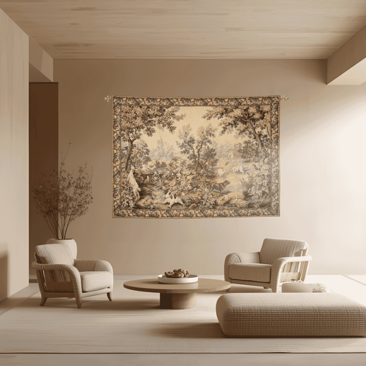 Spring and Summer Loom Woven Tapestry - 158 x 216 cm (5'2