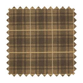 Brown Tartan Tapestry Fabric